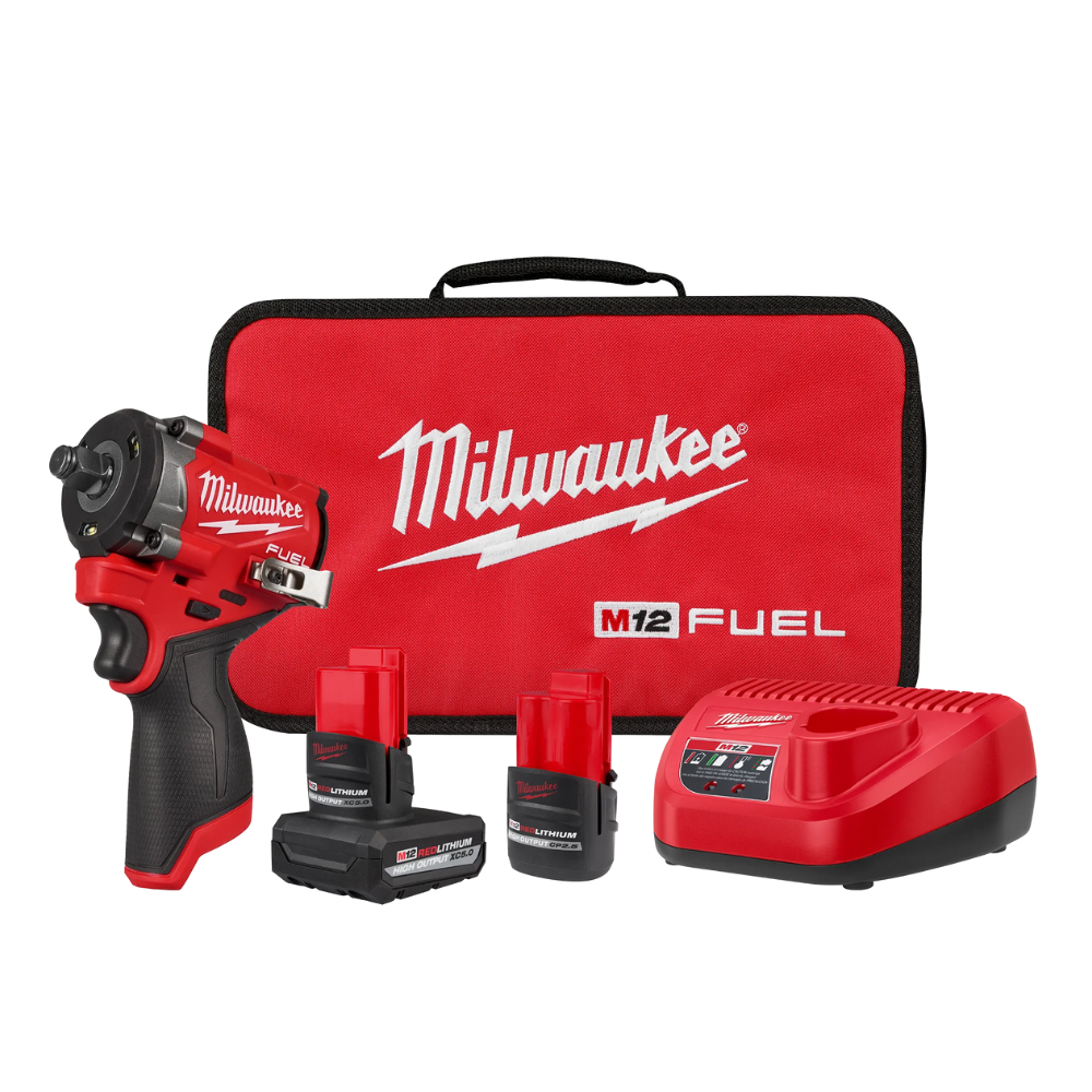Llave de impacto inalámbrica corta M12 FUEL™ de 1/2" - Milwaukee 2563-